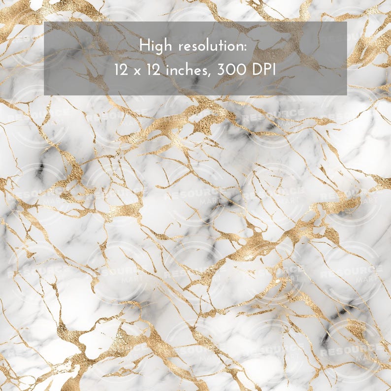 Gold Marble Digital Paper, Luxe Seamless Textures, Gold Scrapbook Pages ...