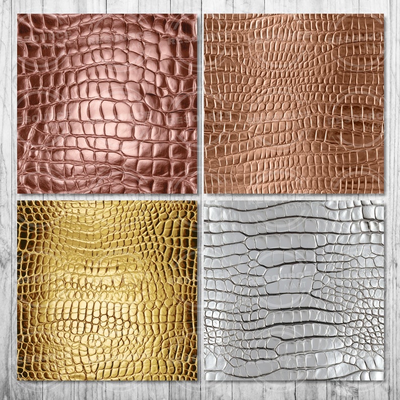 Seamless Crocodile Digital Paper, Luxury Leather Texture, Scrapbook ...