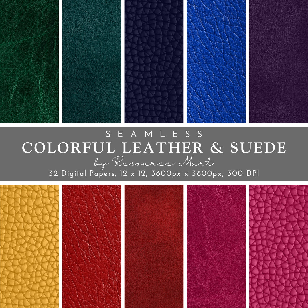 Leather & Suede Seamless Digital Paper, Scrapbook Paper, Tileable ...