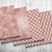 Luxury Glam Digital Paper Rosegold Printable Scrapbook Paper Seamless ...