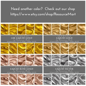 Seamless Liquid Gold Digital Paper, Scrapbook Paper, Journal ...