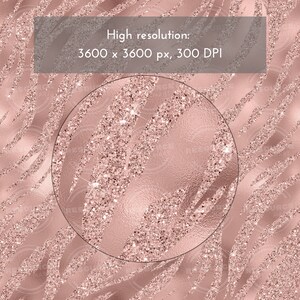 Luxury Glam Digital Paper Rosegold Printable Scrapbook Paper Seamless ...