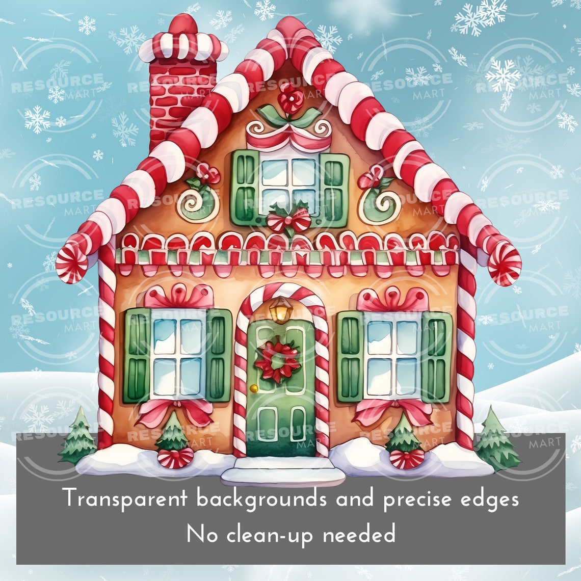 Christmas Gingerbread House Clipart Transparent PNG, Xmas Winter Clip ...