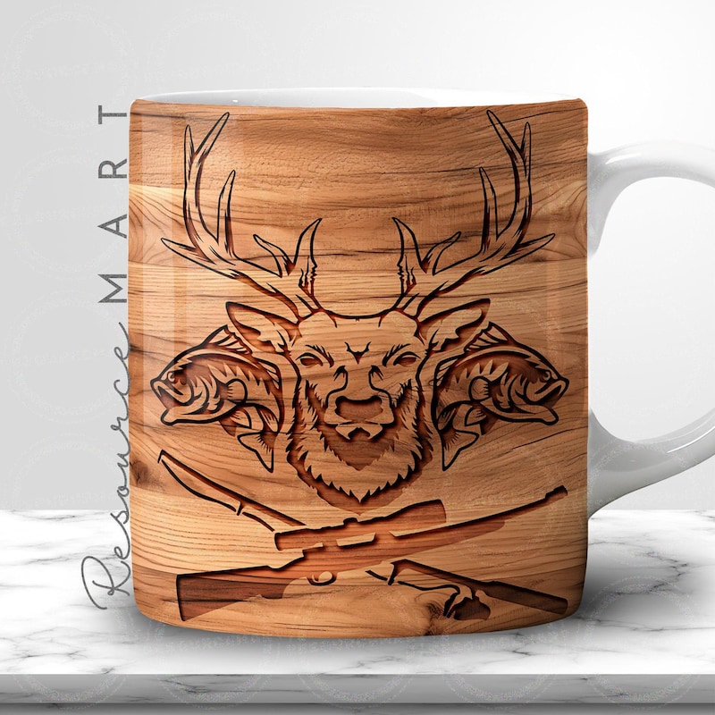 Large Hunting Coffee Mug - Etsy