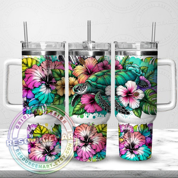 Stanley Tumbler Green Hawaiian - Etsy