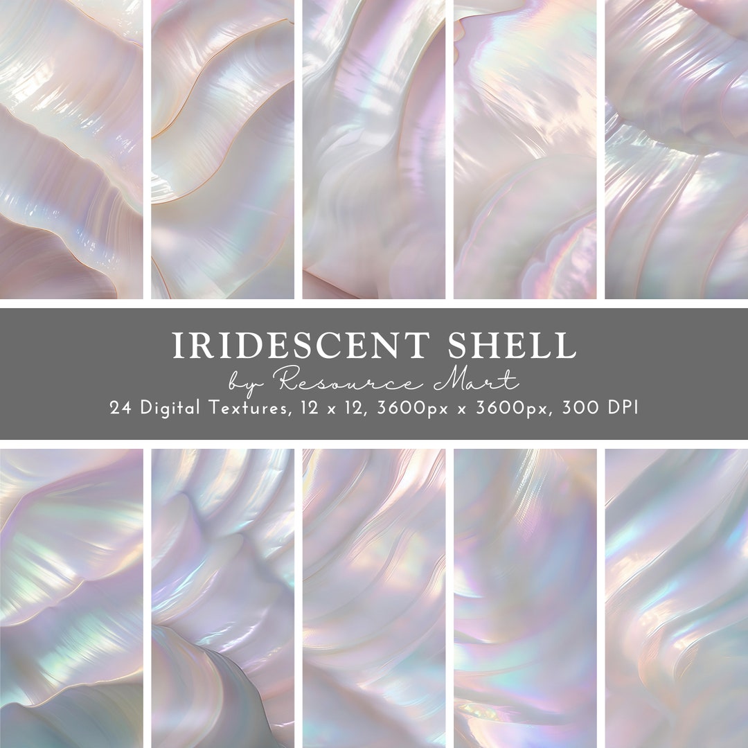 Mother of Pearl Digital Paper, Iridescent Scrapbook Paper, Pearlescent ...