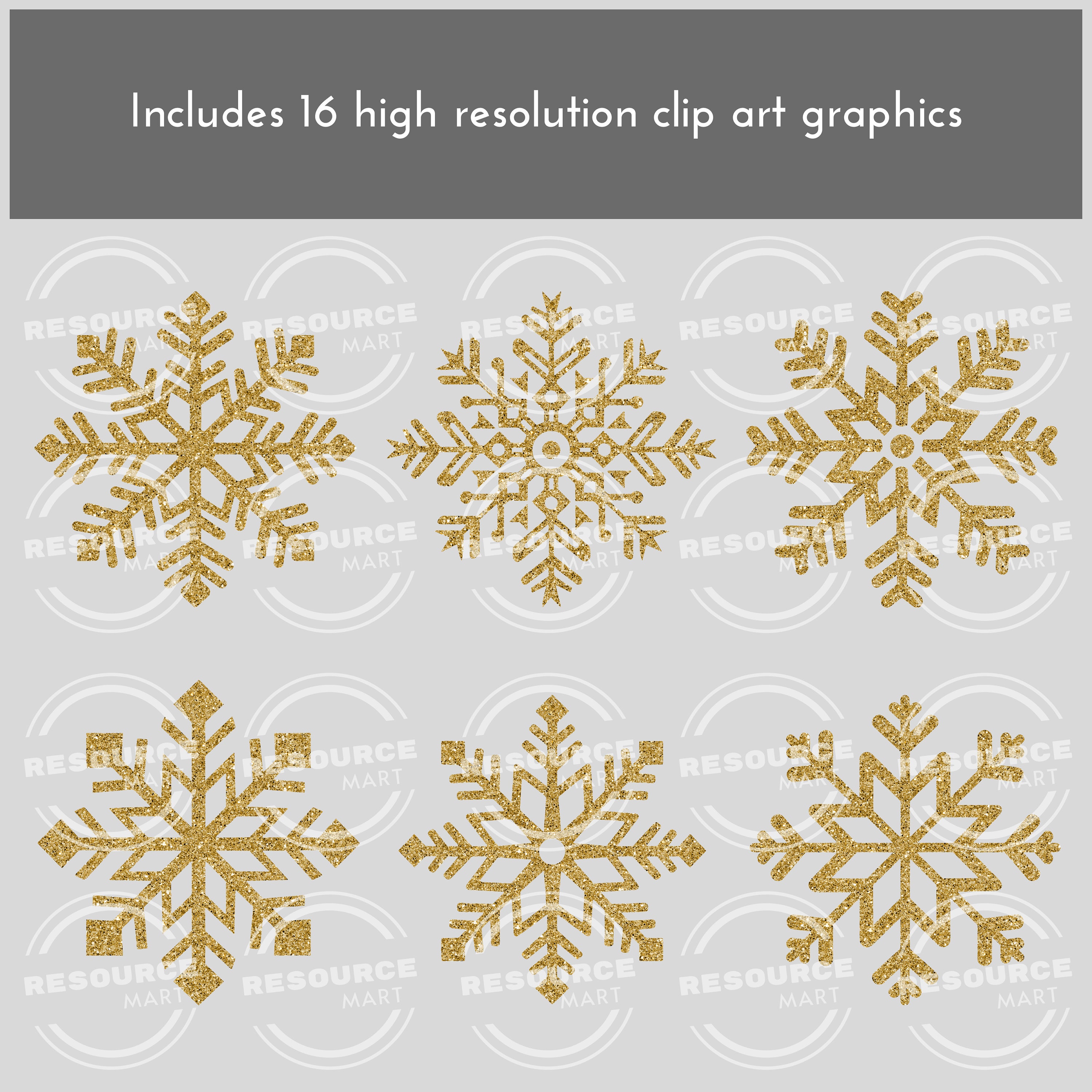 Gold Glitter Snowflake Clipart Transparent PNG, Winter Christmas Clip ...