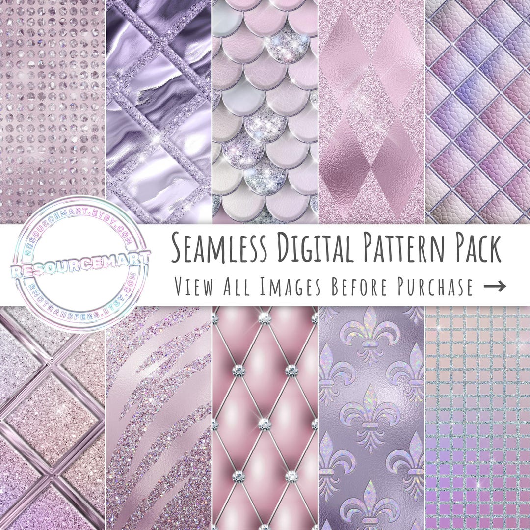 Luxury Glam Digital Paper, Printable Scrapbook Paper, Seamless Pattern ...