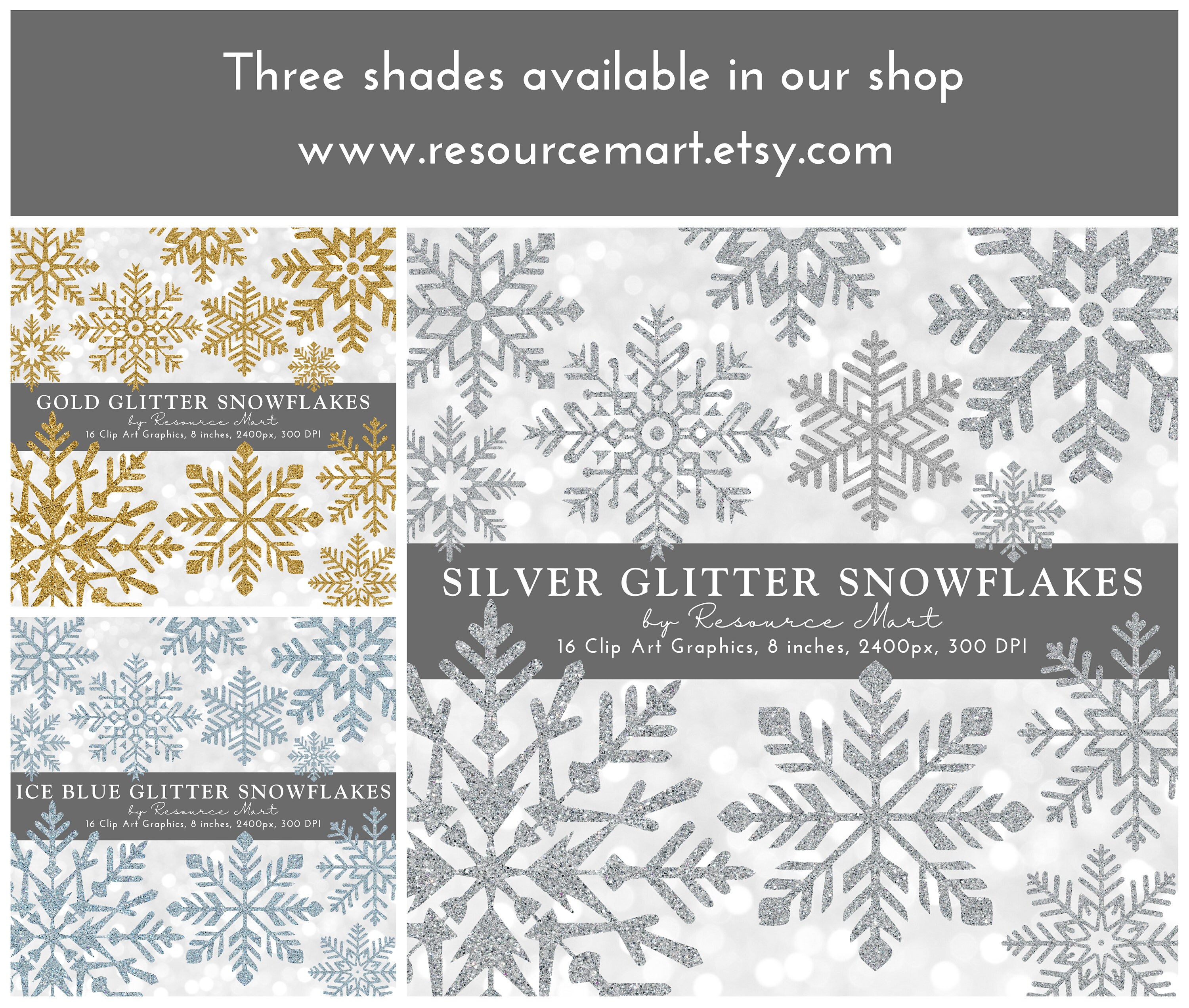 Icy Blue Glitter Snowflake Clipart Transparent PNG, Winter Christmas ...