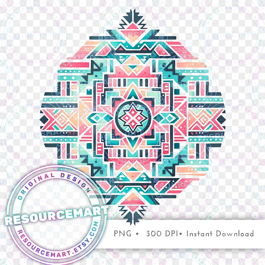 Southwestern Pattern PNG Graphic File, Native American Indigenous ...