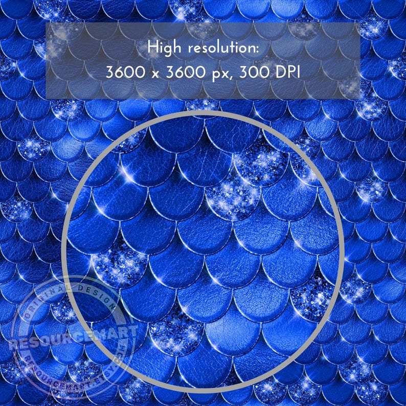 Luxury Glam Digital Paper, Royal Blue Scrapbook Journal Pages, Metallic ...