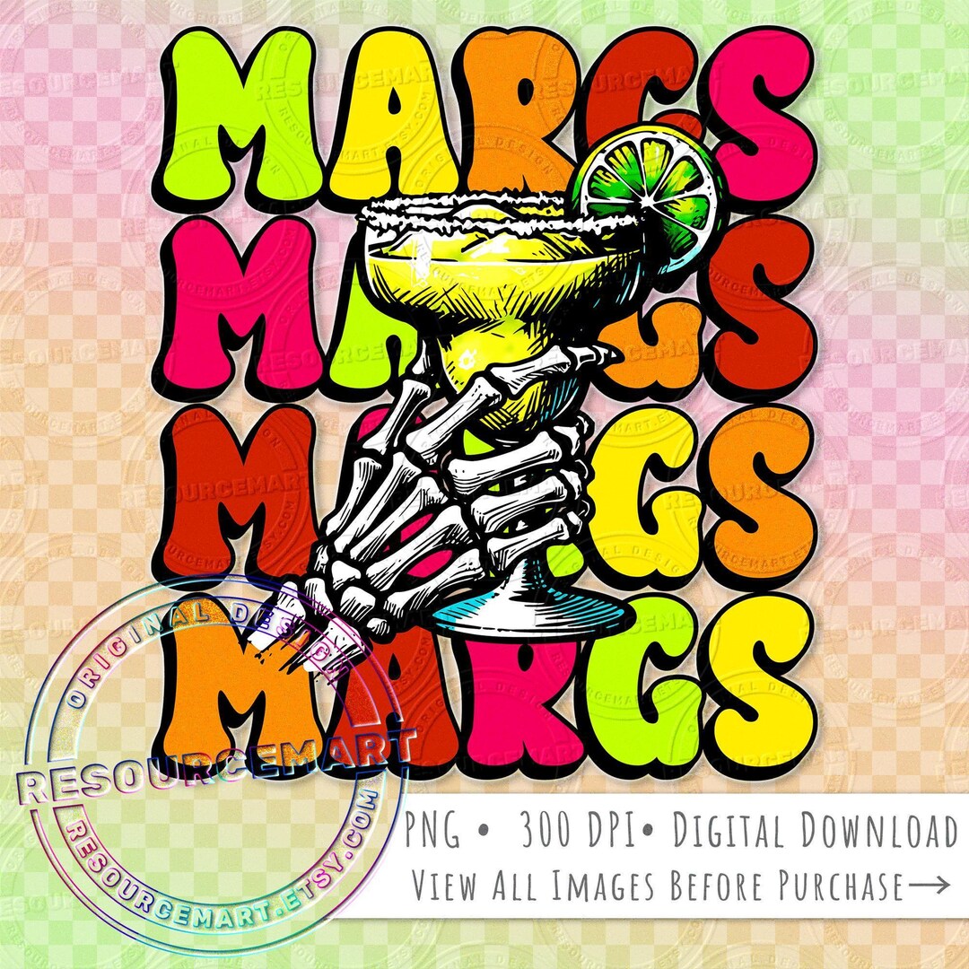 Margs PNG Graphic File, Margarita Summer T-shirt Tee Design ...
