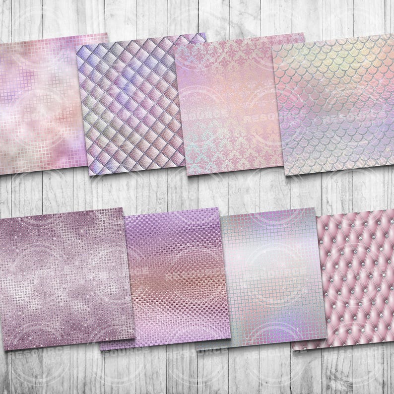 Luxury Glam Digital Paper, Printable Scrapbook Paper, Seamless Pattern ...