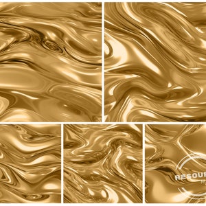 Seamless Liquid Gold Digital Paper, Scrapbook Paper, Journal ...