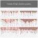 Rose Gold Drip Clip Art, Metallic & Glittery Clip Art, Luxe Glam ...