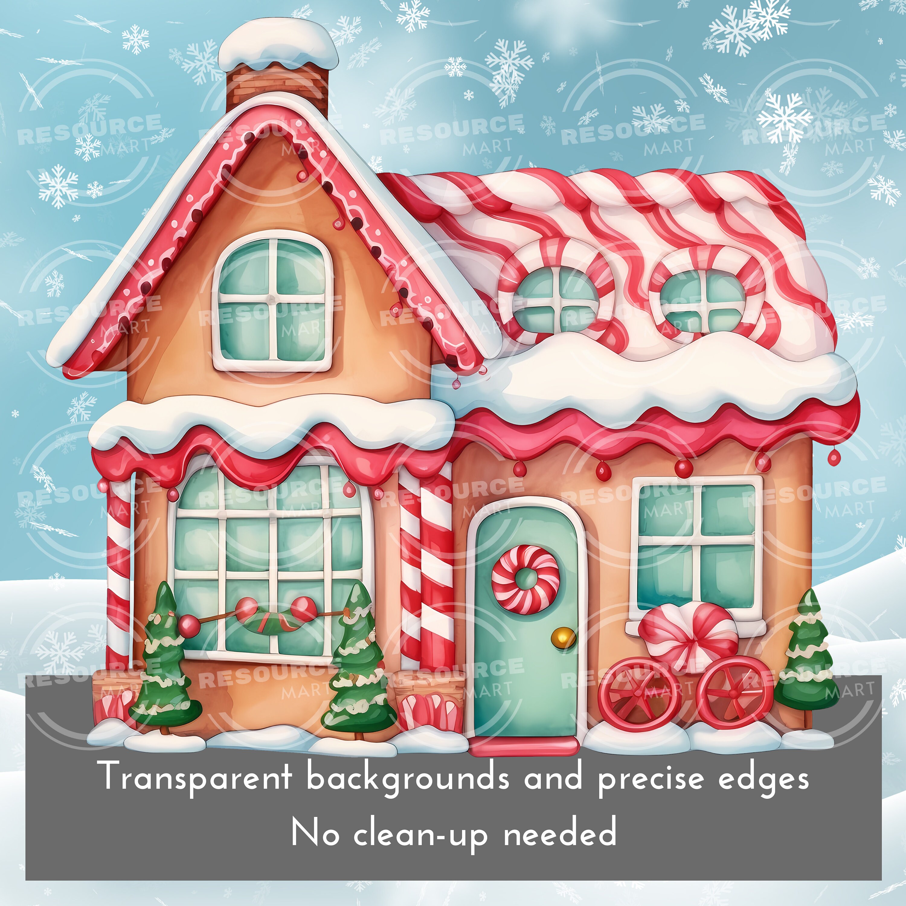 Christmas Gingerbread House Clipart Transparent PNG, Xmas Winter Clip ...