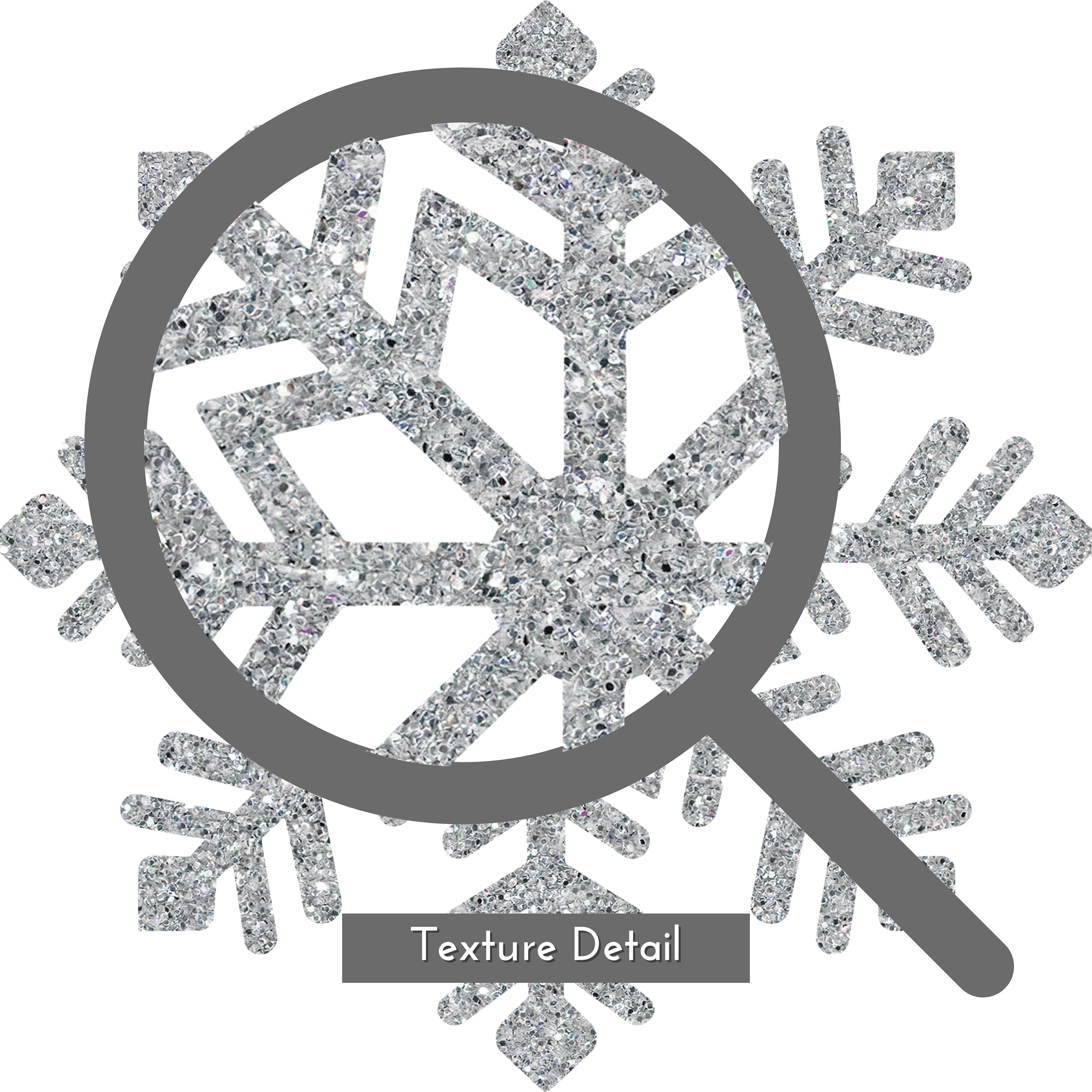 Silver Glitter Snowflake Clipart Transparent PNG, Winter Christmas Clip ...