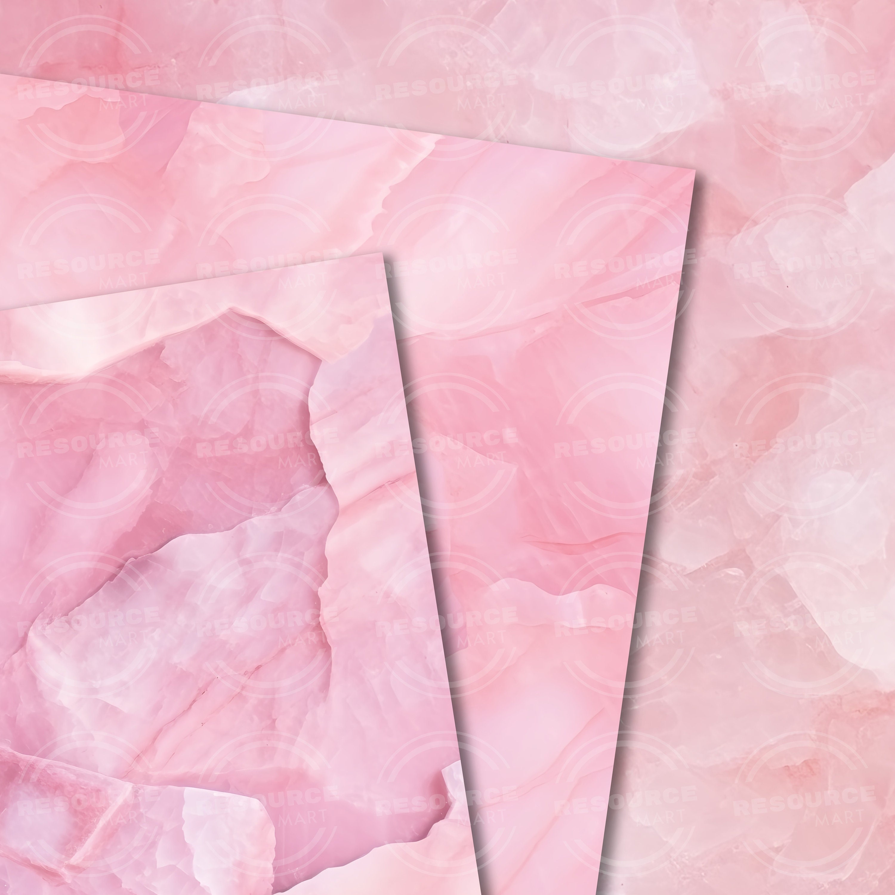 Seamless Rose Quartz Digital Paper, Natural Crystal Textures, Scrapbook ...
