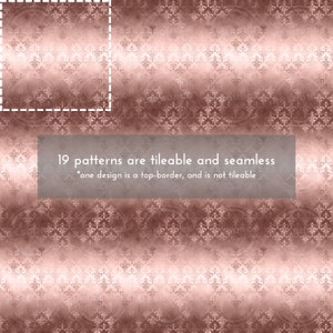 Luxury Glam Digital Paper Rosegold Printable Scrapbook Paper Seamless ...