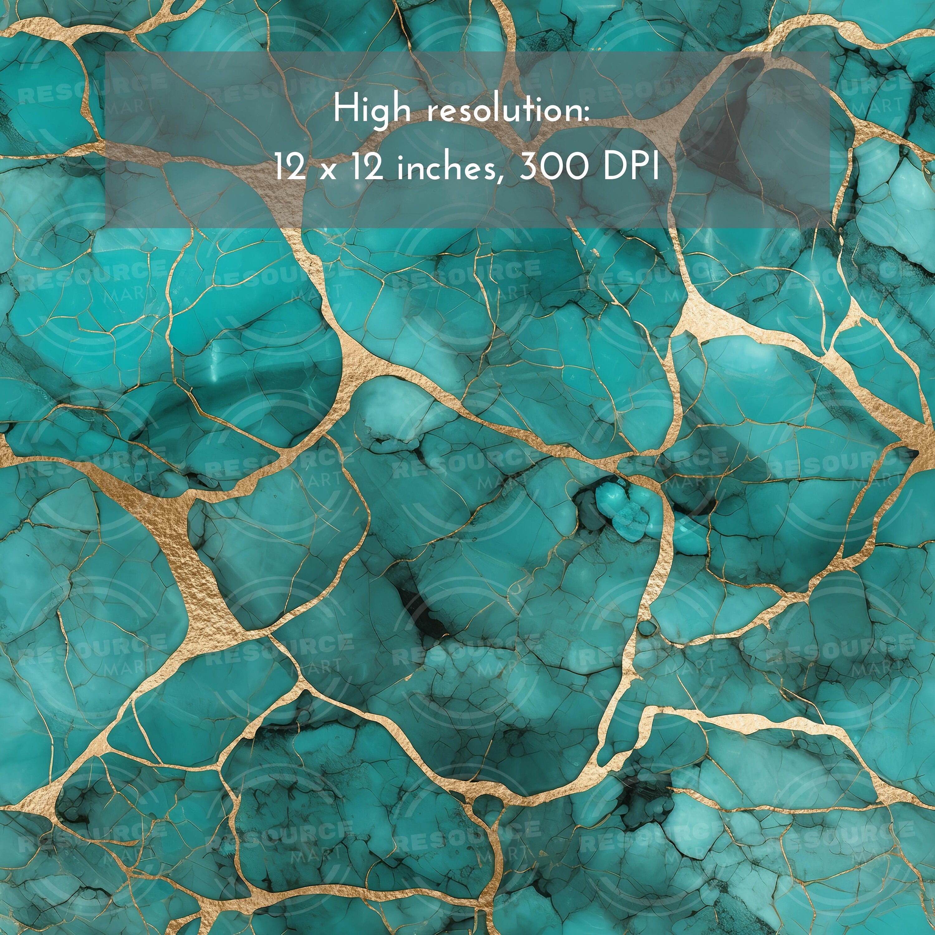 Gold Turquoise Digital Paper Luxe Seamless Textures Gold - Etsy