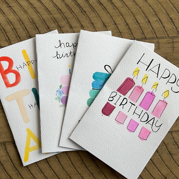 Hand Painted Watercolor Cards - Etsy