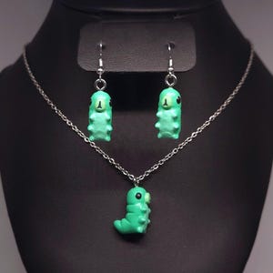 Hollow Knight Silksong Inspired Earrings+necklace Set Knight, Grub, and ...