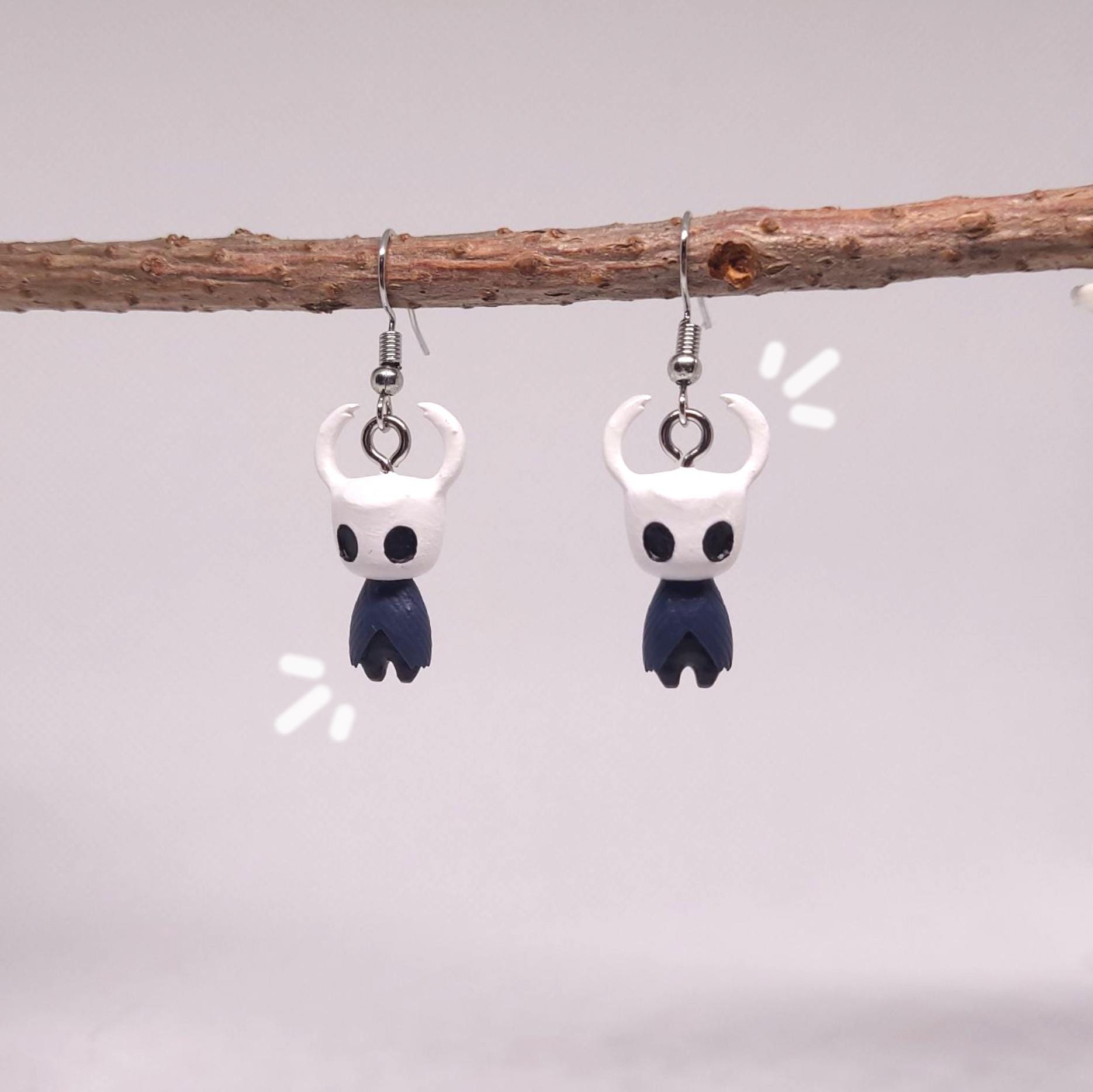 Hollow Knight Silksong Inspired Earrings+necklace Set Knight, Grub, and ...