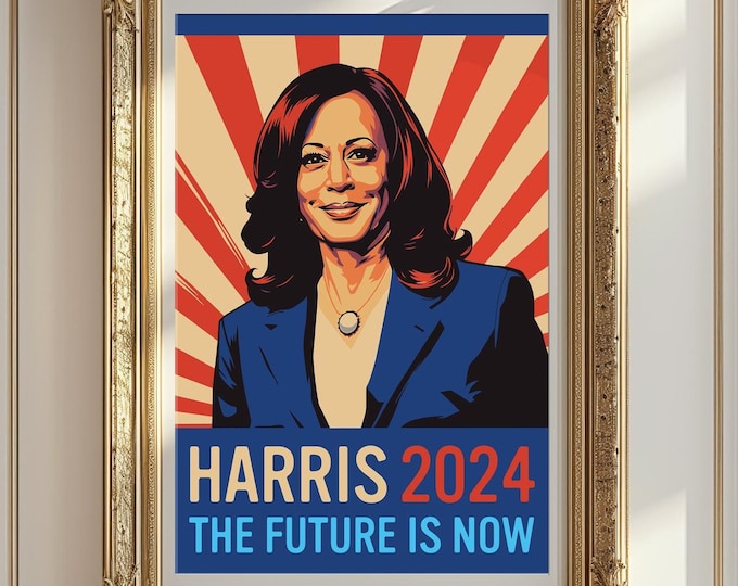 Kamala Harris for President 2024 Round Vinyl Bumper Stickers - Etsy