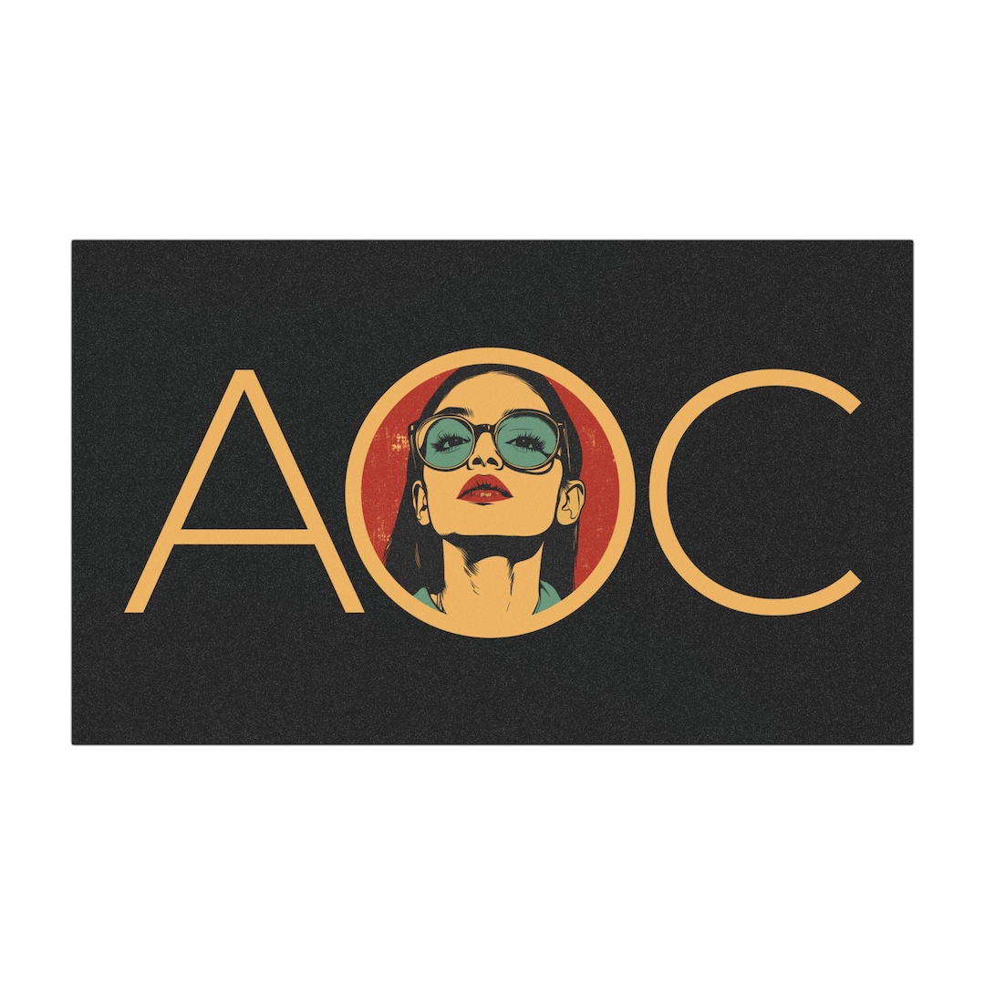 AOC Alexandria Ocasio-cortez Car Magnet, Illustration of AOC, Portrait ...