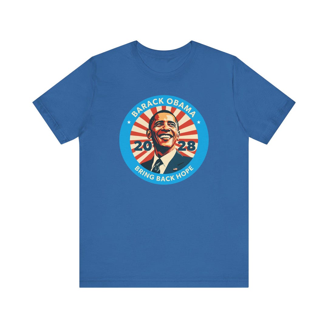 Barack Obama 2028 Unisex T-shirt, Obama for President 2028, Bring Back ...