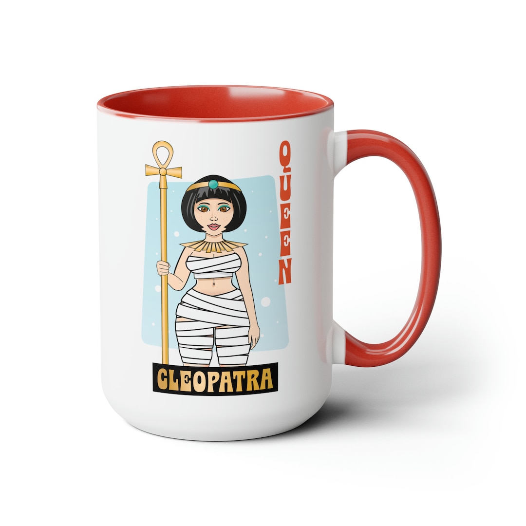 Cleopatra Mummy Queen Two-tone Coffee Mugs, 15oz - Etsy