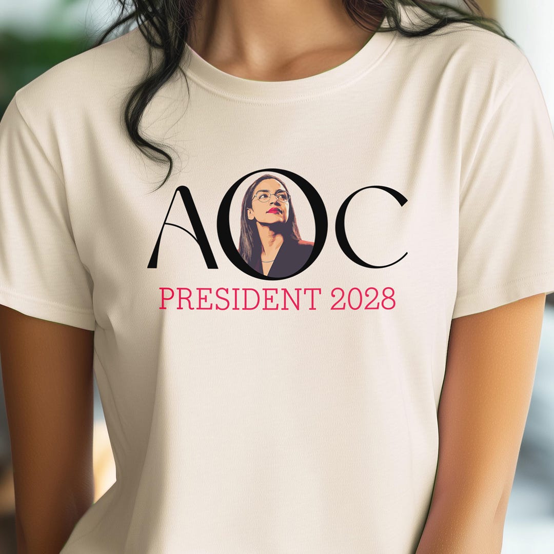 AOC Alexandria Ocasio-cortez for President Unisex Tee, Progressive ...