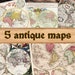Printable Vintage Map, Anticue Wall Art,old Map,antique Maps,wall Art ...