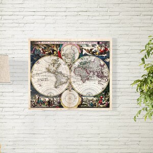 Printable Vintage Map, Anticue Wall Art,old Map,antique Maps,wall Art ...