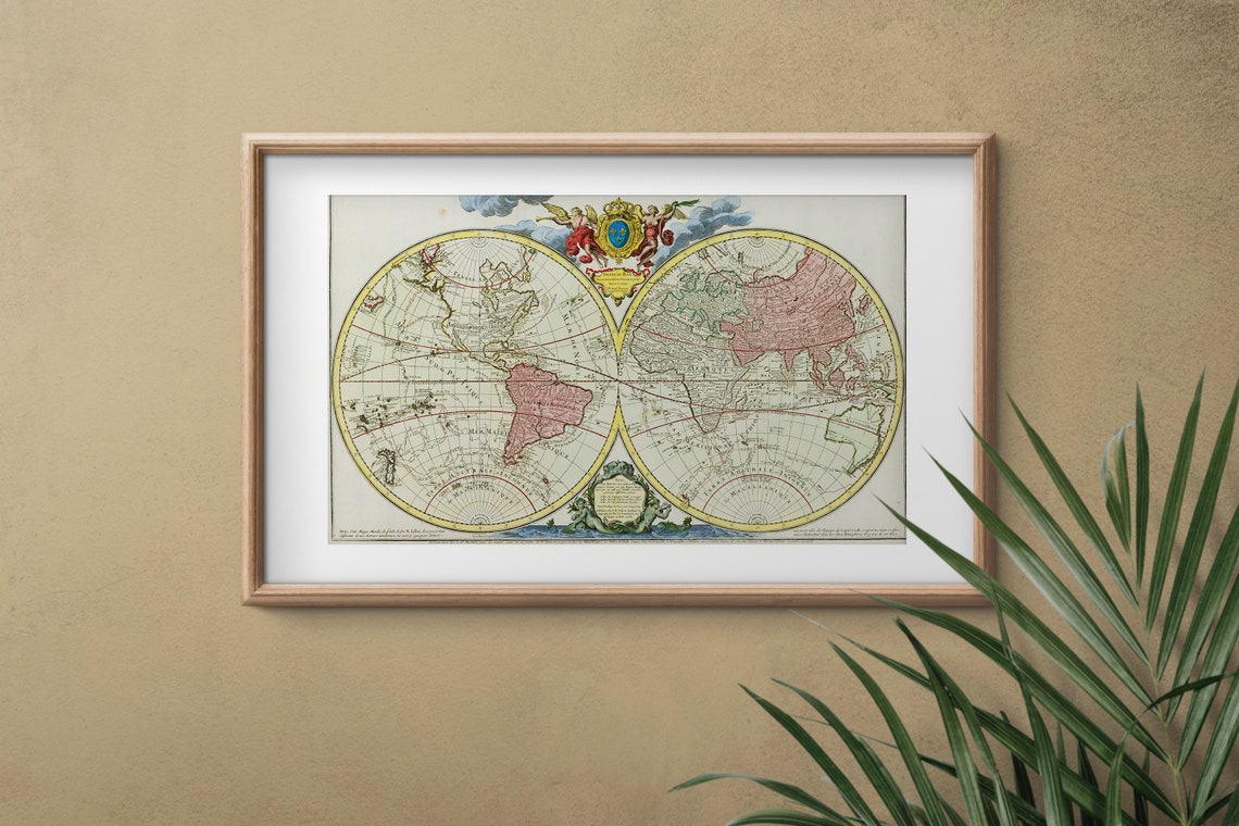 Printable Vintage Map, Anticue Wall Art,old Map,antique Maps,wall Art ...