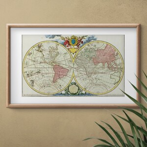 Printable Vintage Map, Anticue Wall Art,old Map,antique Maps,wall Art ...