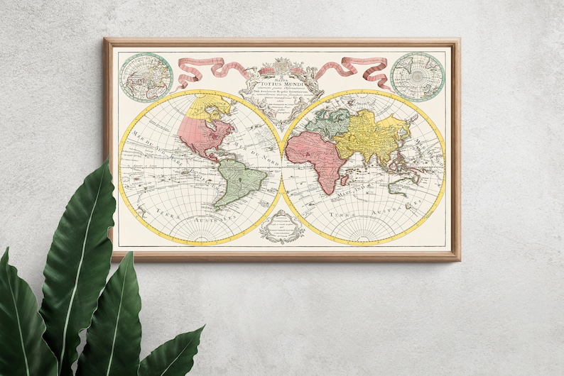Printable Vintage Map, Anticue Wall Art,old Map,antique Maps,wall Art ...