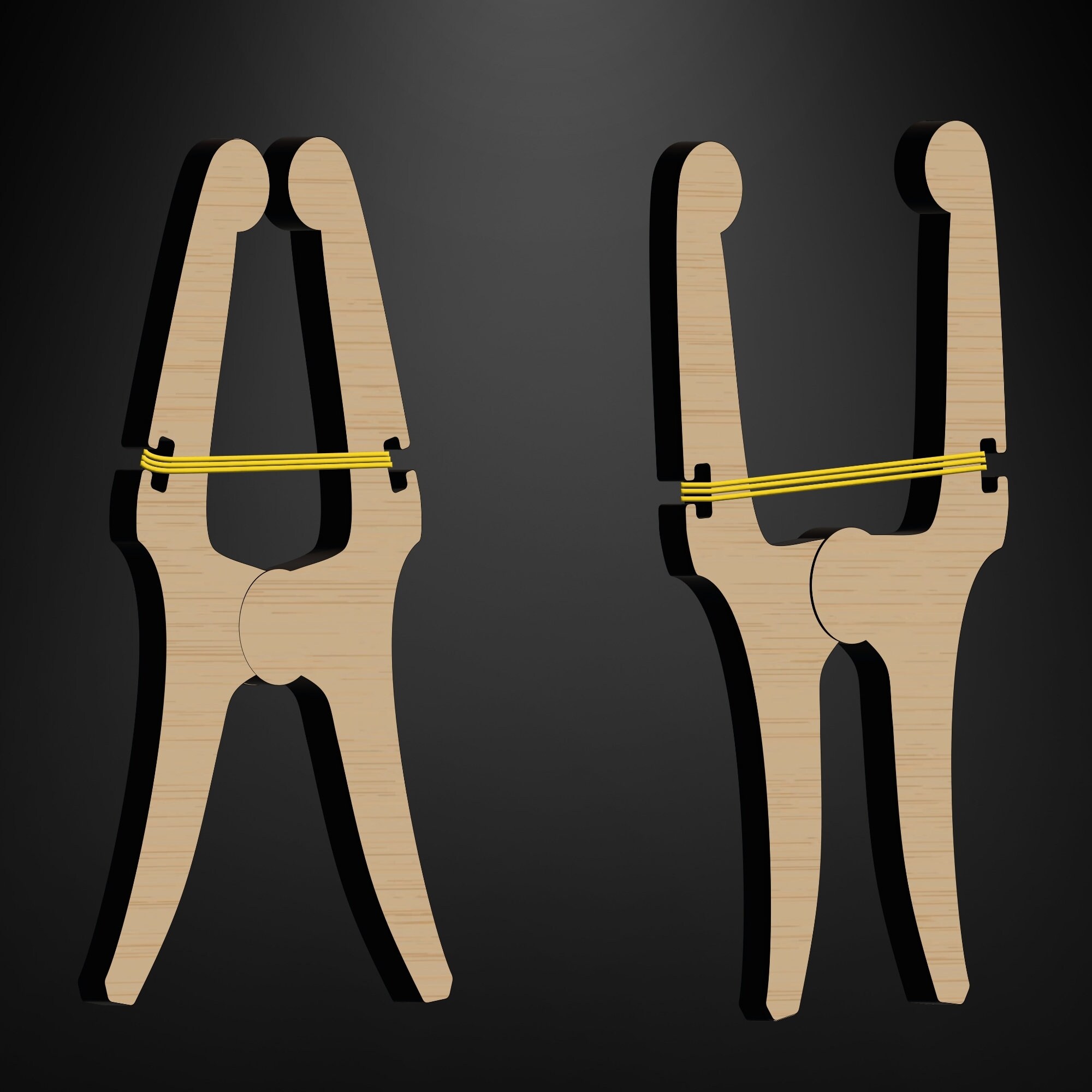 Laser Cut Clamping Clamp, Spring Clamps, Small-medium-large , SVG Laser ...