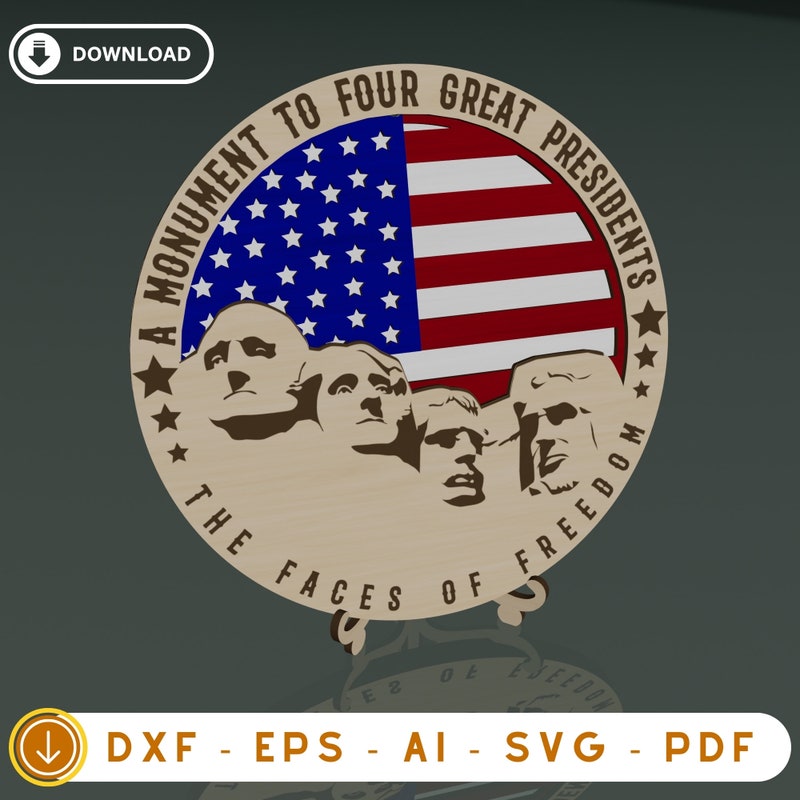 Mount Rushmore Svg - Etsy