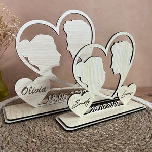 Personalized Couple Gift, Custom Wooden Stand, Valentines Day Gifts ...