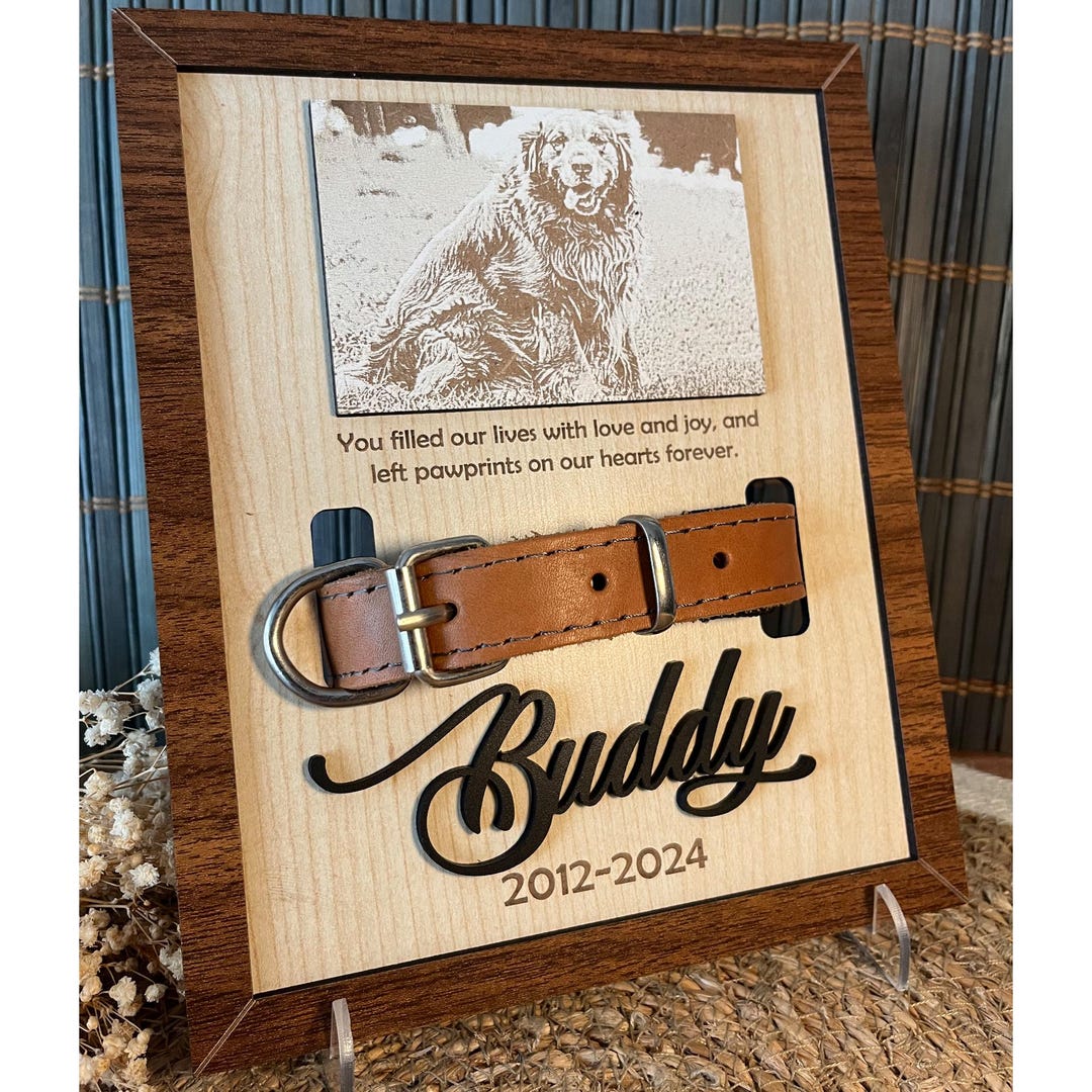 Memorial Pet Sign, Custom Dog Memorial Gifts, Pet Memorial Wood Frame ...