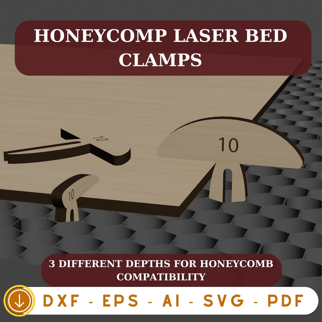 60x Honeycomb Bed Pin, Laser Hold Down Pins, Crumb Tray Pins, Laser Cut ...