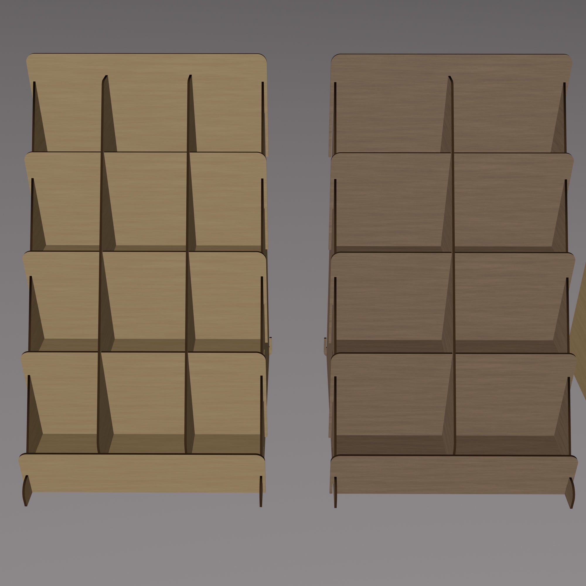 Display Stand Laser Cut Svg Files, 4 Shelf Display Stand Files, Vector ...