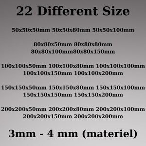 Laser Cut Box With Flip up Lid, 22 Different Size, Storage Box, 2 ...