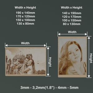 Wooden Photo Frame, Laser Cut Photo Frames Set, Picture Frame Laser Cut ...