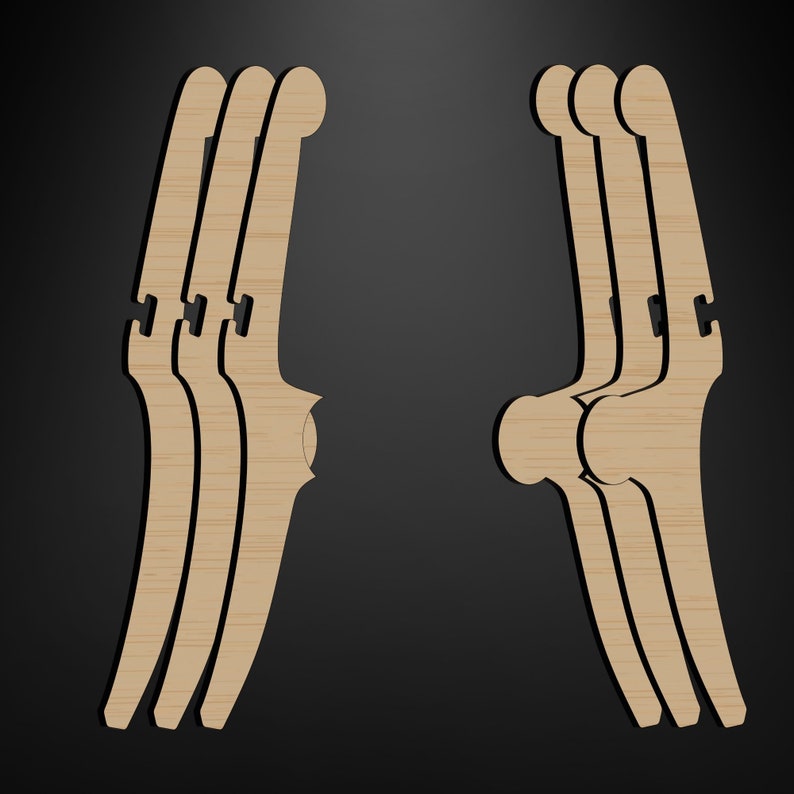 Laser Cut Clamping Clamp, Spring Clamps, Small-medium-large , SVG Laser ...