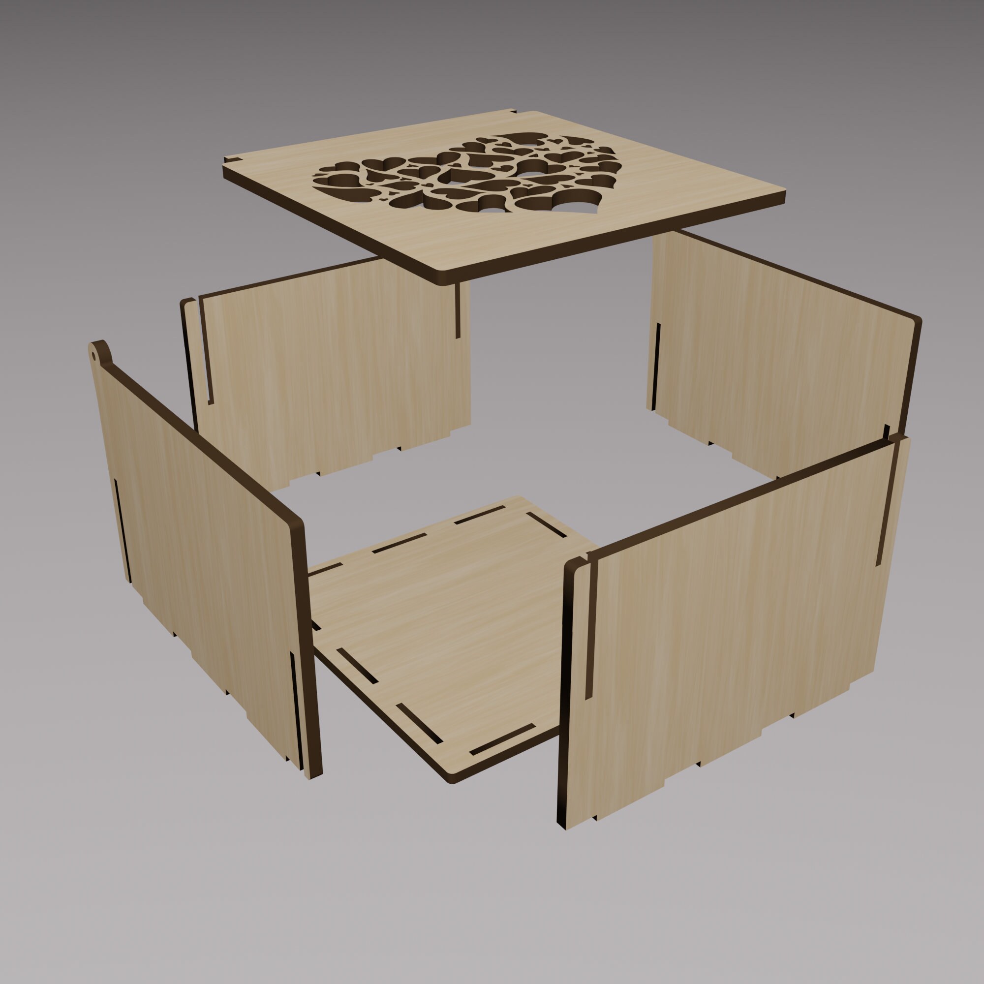 9 Different Pattern Box Laser Cut Files, With Flip up Lid Box, Gift ...