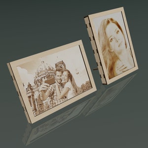 Wooden Photo Frame, Laser Cut Photo Frames Set, Picture Frame Laser Cut ...