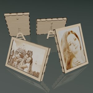 Wooden Photo Frame, Laser Cut Photo Frames Set, Picture Frame Laser Cut ...