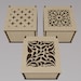 With Flip up Lid Box, 9 Different Pattern Box Laser Cut Files, Gift ...